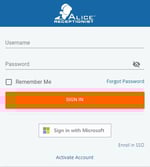Logging Into the ALICE Portal